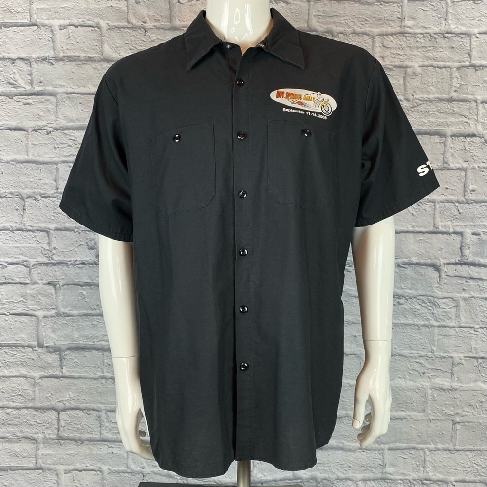 Y2k Hot Springs Rally Motorcycle Rally Staff Shirt - Gem